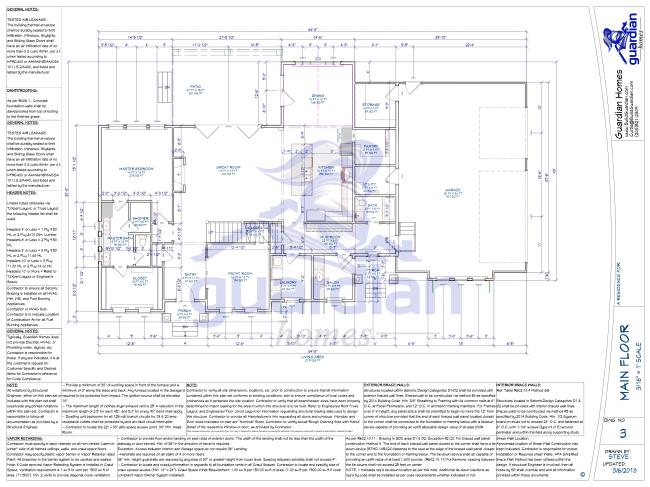 Sample House Plan Draft | Guardian Homes
